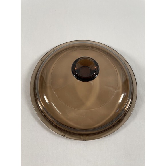 Pyrex | Kitchen | Pyrex Corning Visions Amber Glass Lid Vic For Qt Pan ...